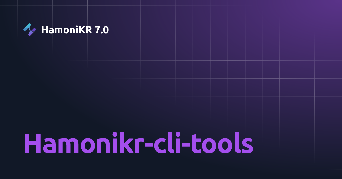 Hamonikr-cli-tools | HamoniKR 7.0